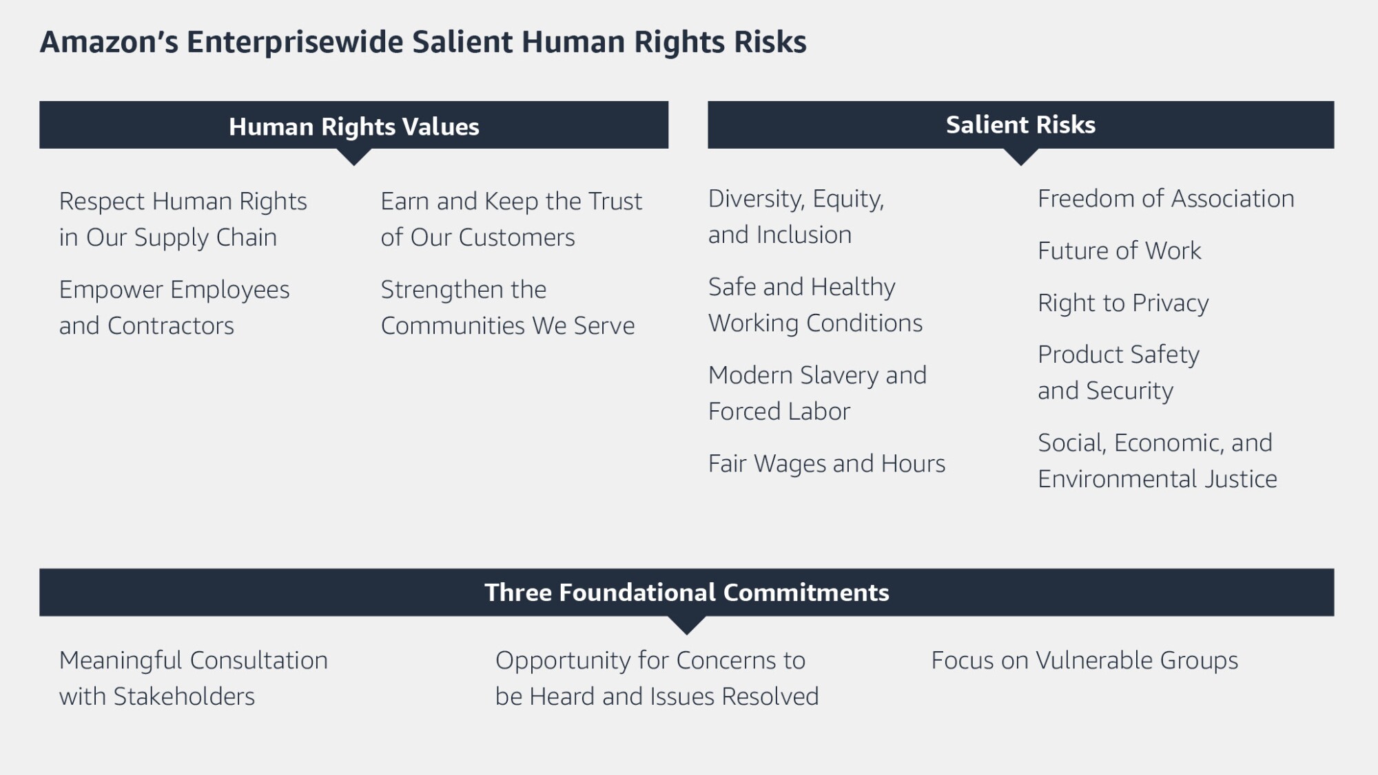 Human Rights Due Diligence Amazon Sustainability